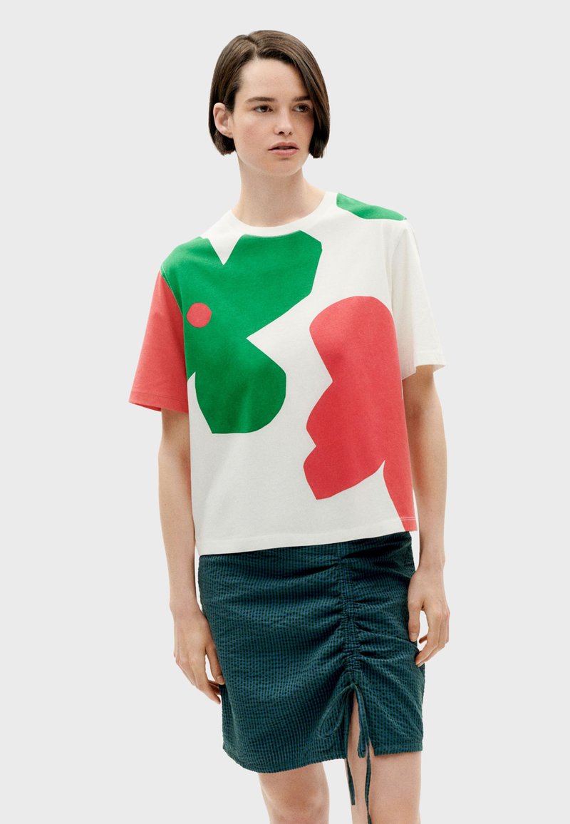 Thinking Mu LUCIA - T-shirt z nadrukiem/biały - Zalando.pl
