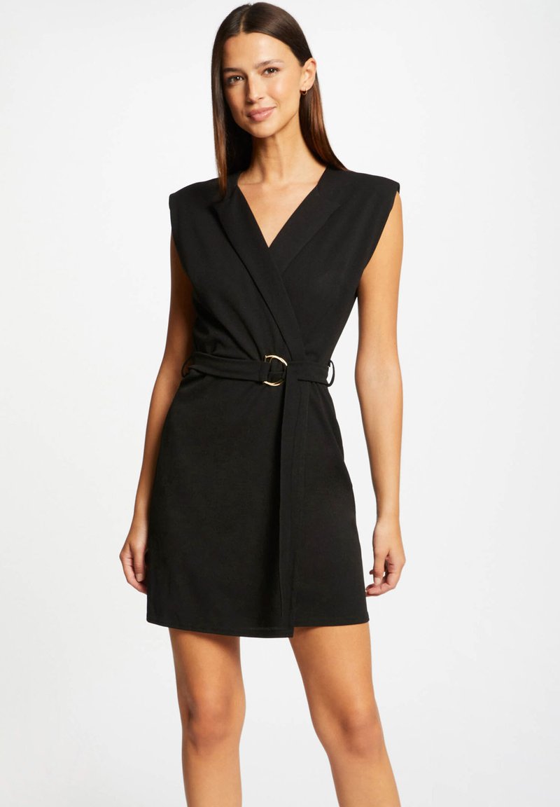 Morgan BELTED WRAP - Robe fourreau - black/noir - ZALANDO.BE