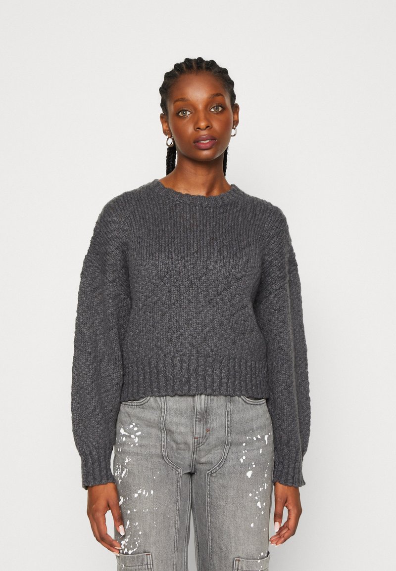 Monki Jumper - grey dark/grey - Zalando.ie