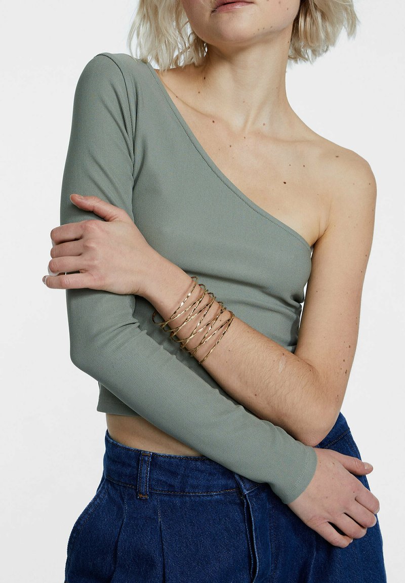 Stradivarius RIGID ARM CUFF - Bracelet - gold coloured/doré - ZALANDO.BE