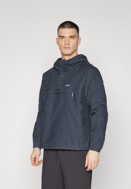Patagonia ISTHMUS ANORAK - Hardshellová bunda - subtidal blue/modrošedá ...