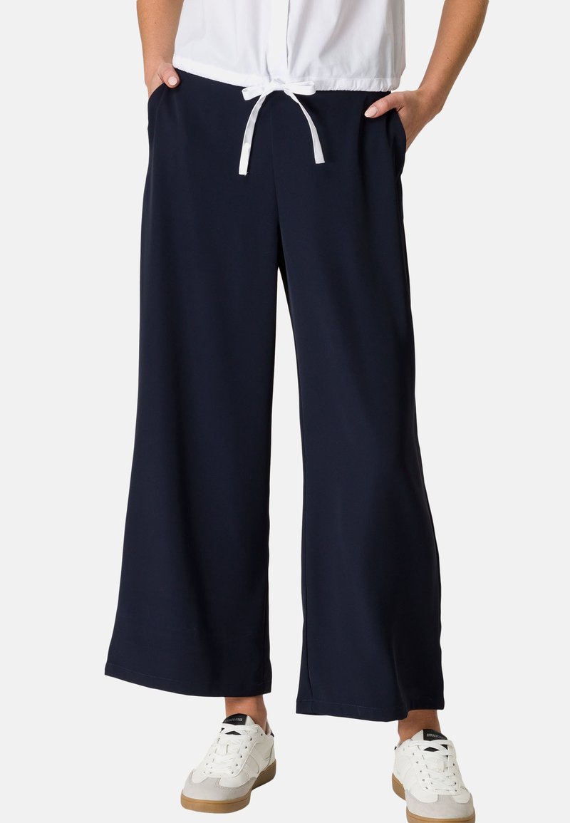 zero CULOTTE MIT ELASTISCHEM BUND - Pantalon classique - night sky/bleu chiné - ZALANDO.FR