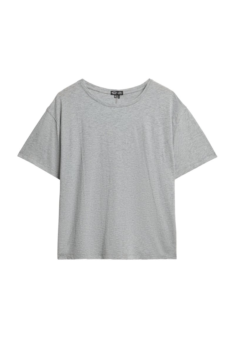 Superdry & Co STUDIOS DROPPED SHOULDER - Camiseta básica - smoke grey ...
