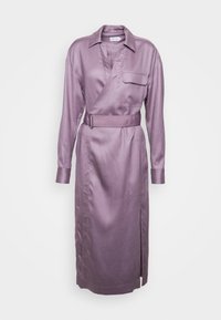Calvin Klein TENCEL WRAP MIDI DRESS - Freizeitkleid - purple calla/lila ...
