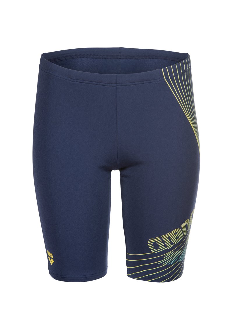 Arena DESIGN JAMMER - Swimming trunks - navy-yellow star-water/blue ...