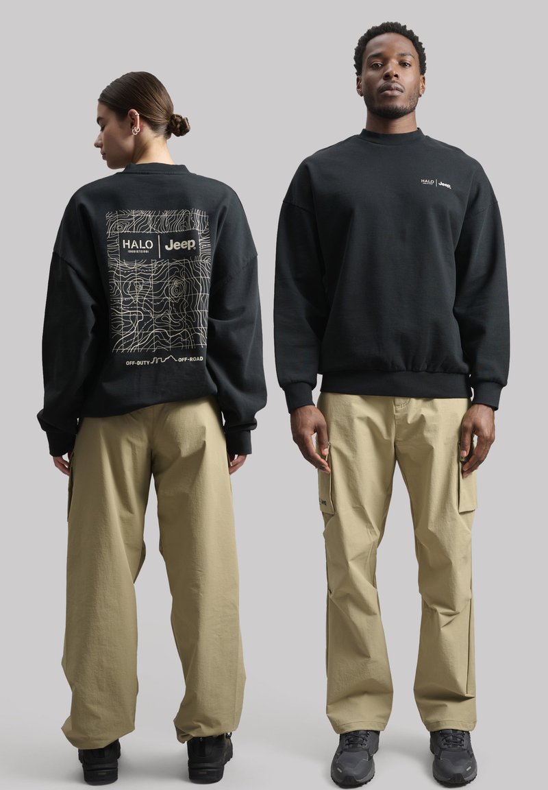 HALO JEEP BOXY GRAPHIC - Sweatshirt - black/sort - Zalando.dk