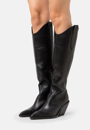Zign LEATHER - Cowboy/Biker boots - black - Zalando.co.uk
