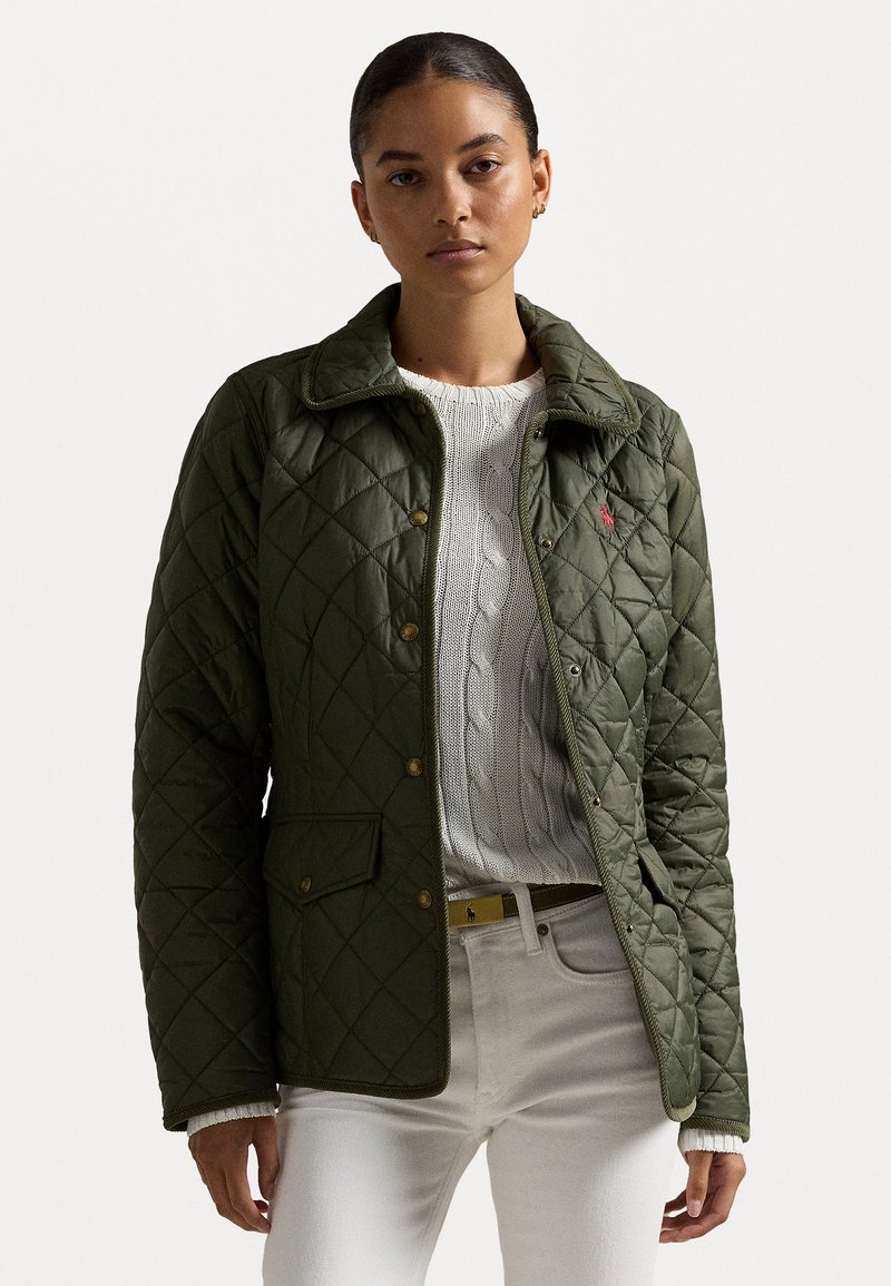 Polo Ralph Lauren QUILTED BARN JACKET - Light jacket - ranger green ...
