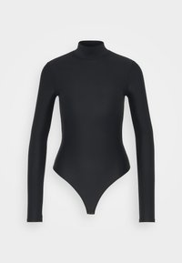 Abercrombie & Fitch SOFT MATTE SEAMLESS LONG-SLEEVE MOCKNECK BODYSUIT - Long sleeved top - BLACK ...