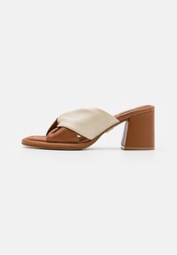 Bronx NEW JAGGER - Mules à talons - nutshell/oatmilk/beige - ZALANDO.FR