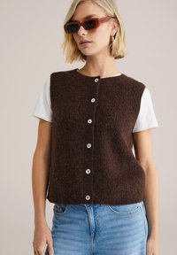 WE Fashion Smanicato - dark brown/marrone scuro - Zalando