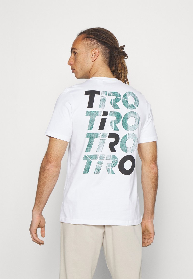 adidas Sportswear TIRO WORDMARK - Print T-shirt - white - Zalando.ie