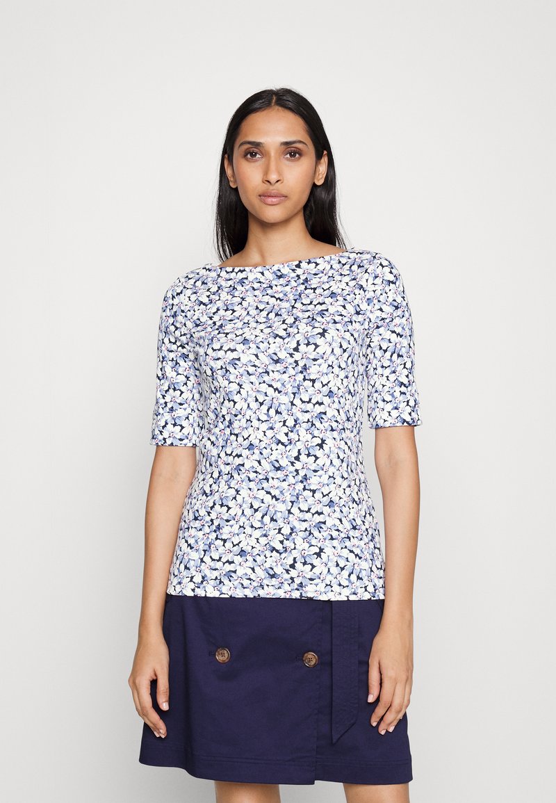 Lauren Ralph Lauren Judy Mid Sleeve T Shirt Print Bluecreampinkblau Zalandoat