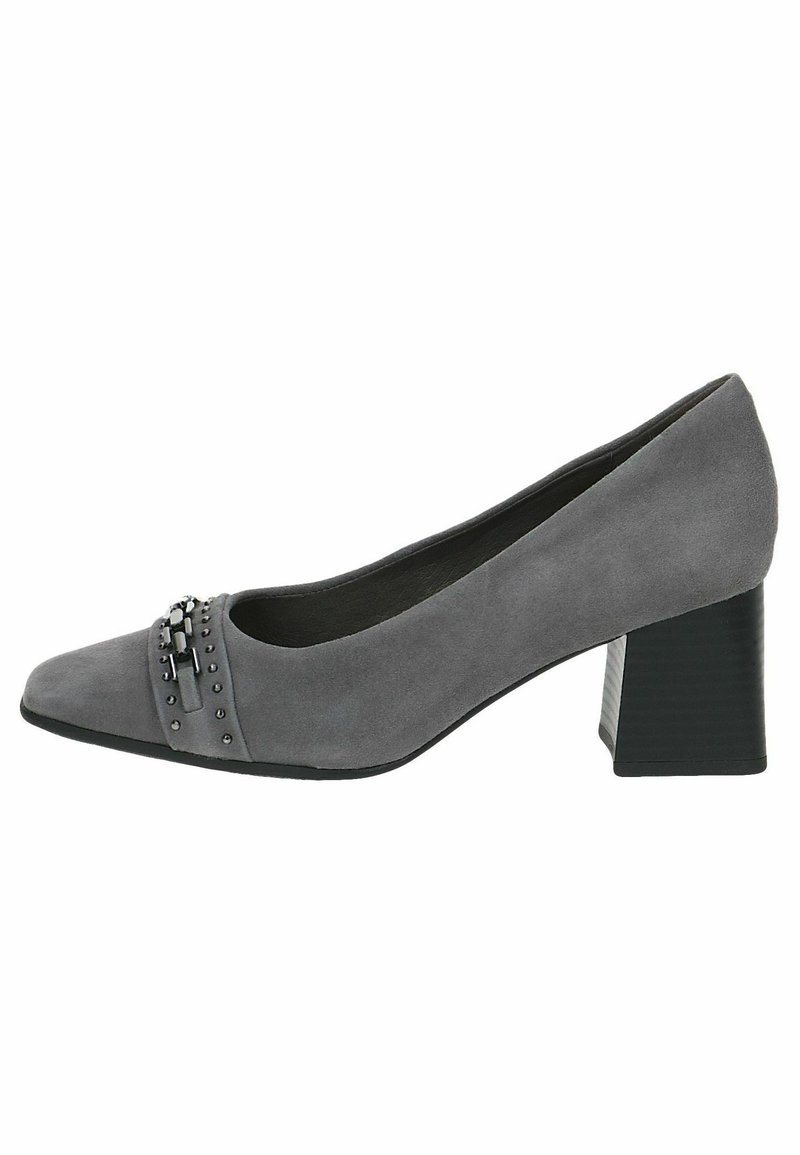 Caprice Classic heels - dk grey suede/grey - Zalando.ie