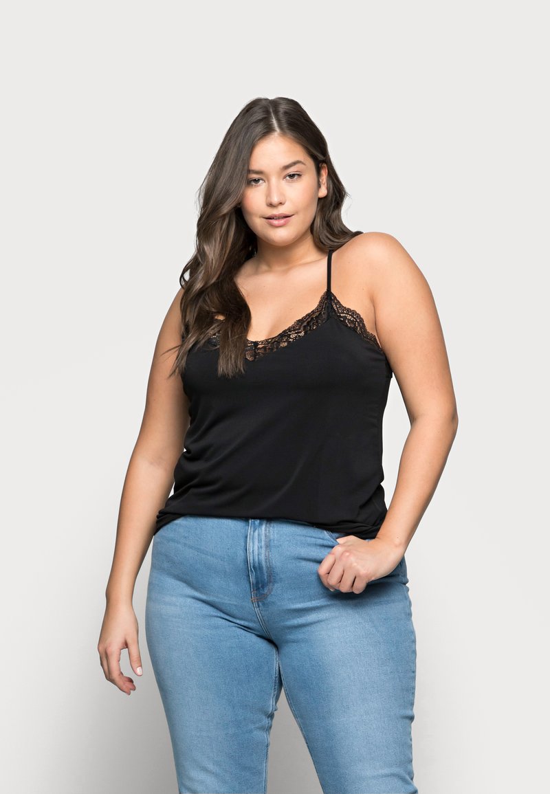 Vero Moda Curve VMANA CURVE - Top - black/schwarz - Zalando.ch