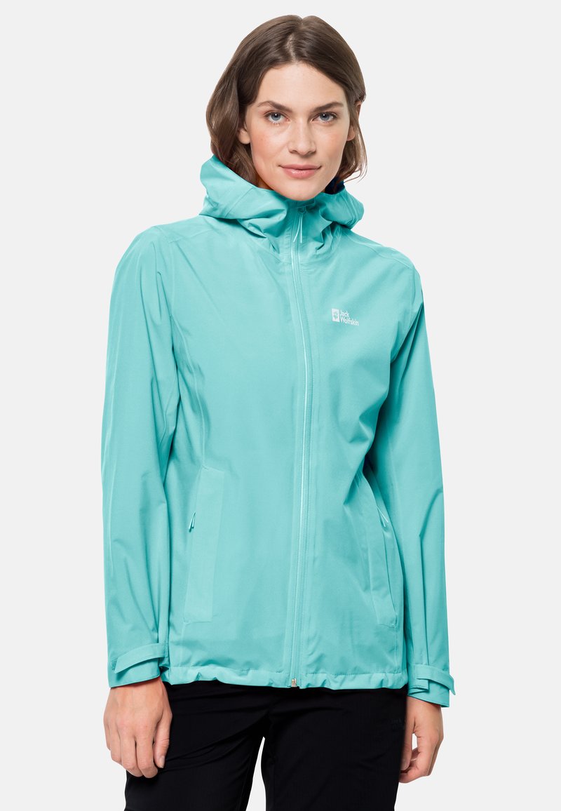 Jack Wolfskin PACK GO - Regenjas - fresh ice/blauw - Zalando.be