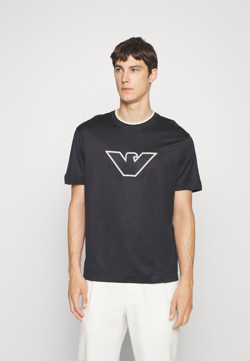Emporio Armani Print T-shirt - navy eagle/dark blue - Zalando