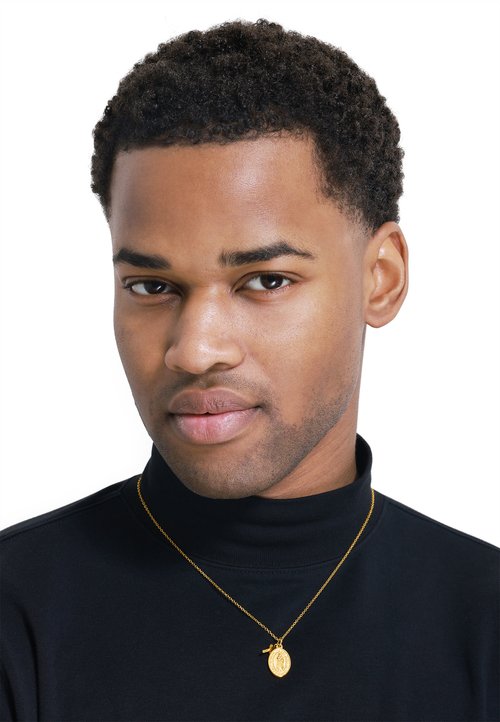KUZZOI STRUCTURED PLATE - Collier - gold-coloured/doré - ZALANDO.FR