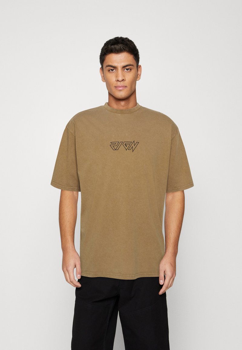 Zign T-Shirt print - mottled brown/braun meliert - Zalando.at