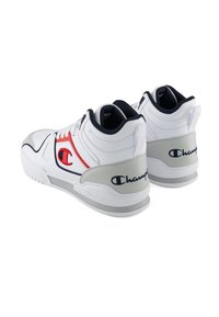 Champion 3 POINT MID COURT - Sneakers hoog - white and lilac/wit ...