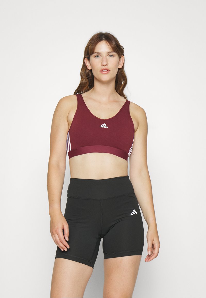 adidas Sportswear Top - shadow red/white/red - Zalando.co.uk