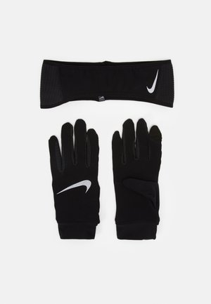 Nike Performance MEN'S RUN DRY HAT AND GLOVE SET - Handschoenen - black ...