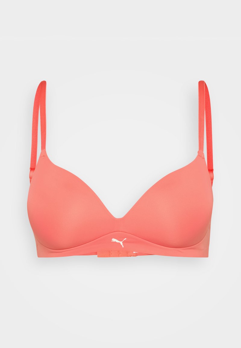 Puma WOMEN SOFT PADDED BRA - T-shirt-bh - coral/koral - Zalando.dk