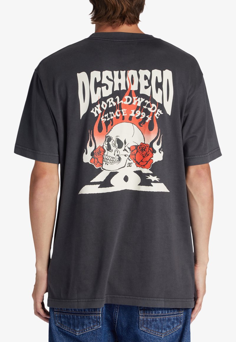 DC Shoes DEFIANT - Triko s potiskem - ktew/černá - Zalando.cz