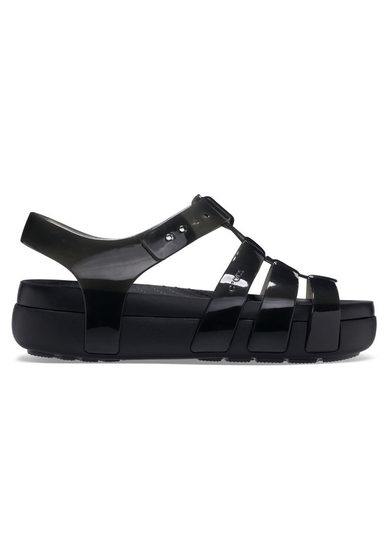 Crocs SPLASH GLOSSY FISHERMAN - Sandalias de senderismo - black/negro ...