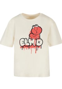 F4NT4STIC SESAMSTRASSE ELMO GRAFFITI - T-Shirt print - whitesand/sand ...