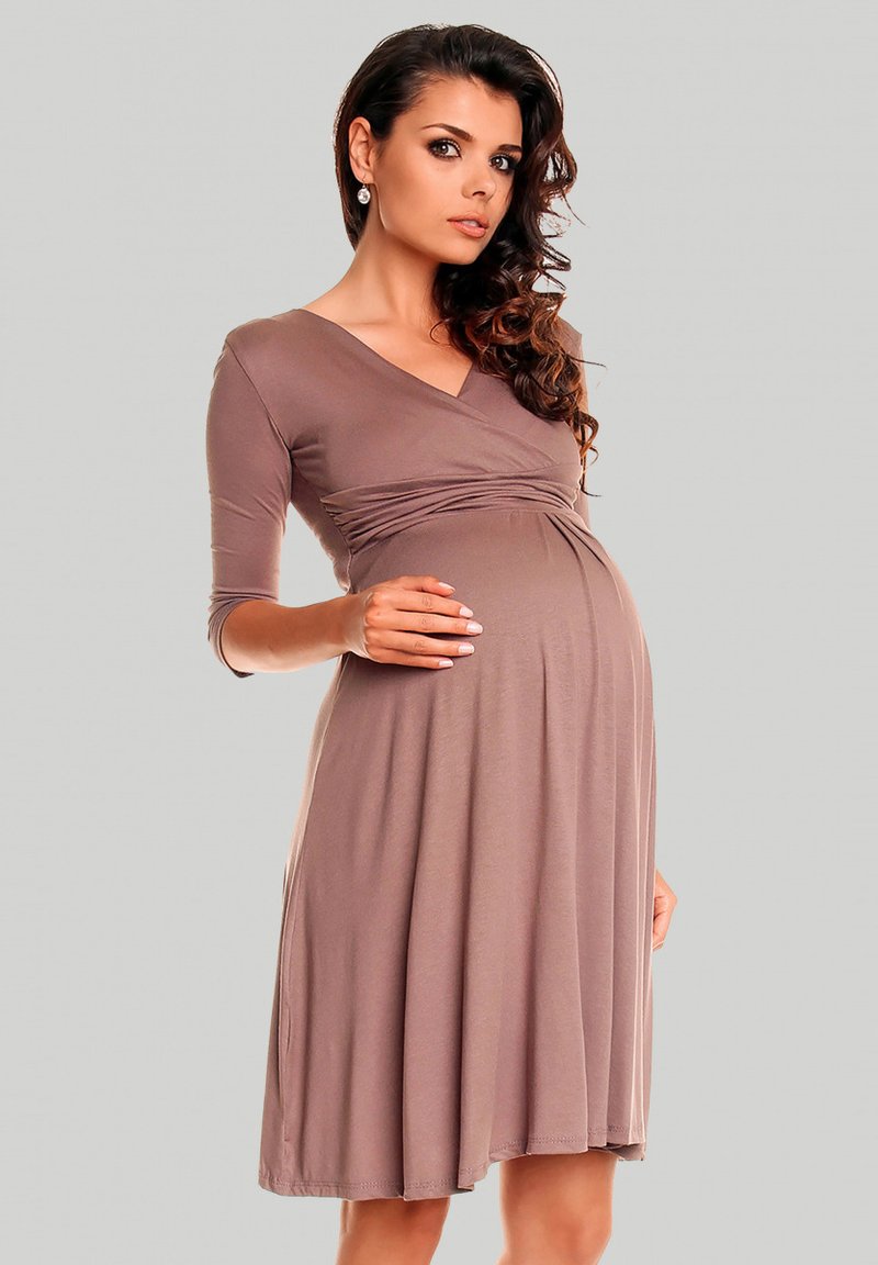 Chelsea Clark EMPIRE - Vestito di maglina - light brown/marrone chiaro ...