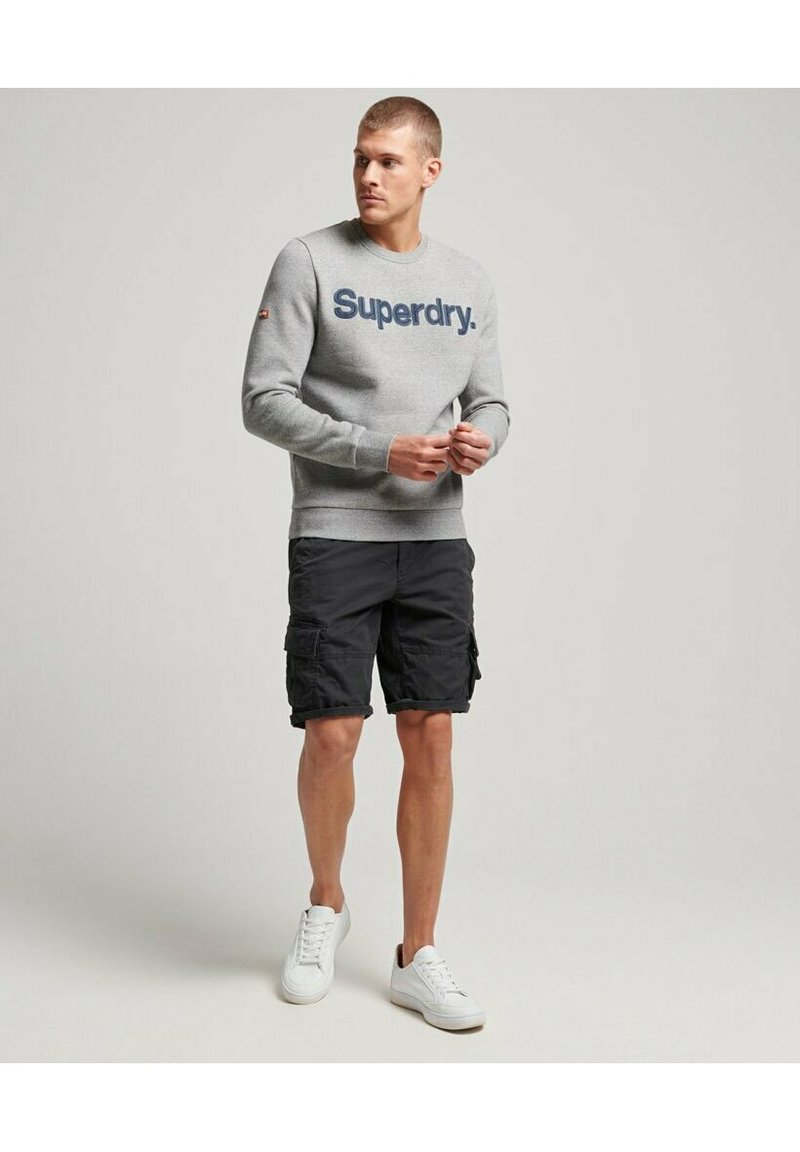Superdry CORE CLASSIC CREW - Sweater - light grey true grit/grijs ...