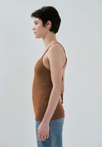 anou anou BACK DETAILED - Top - camel - Zalando.at