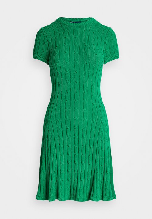 Polo Ralph Lauren DAGANI SHORT SLEEVE DAY DRESS - Vardagsklänning - mint floral/flerfärgad ...