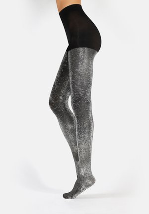 Calzitaly WITH FLORAL PATTERN DEN - Collant - black/nero - Zalando.it