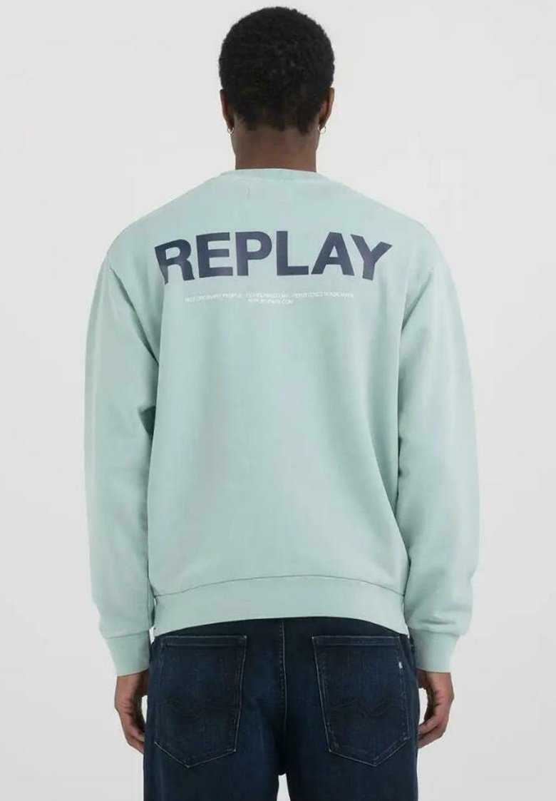 Replay Sweatshirt - light blue/bleu clair - ZALANDO.FR