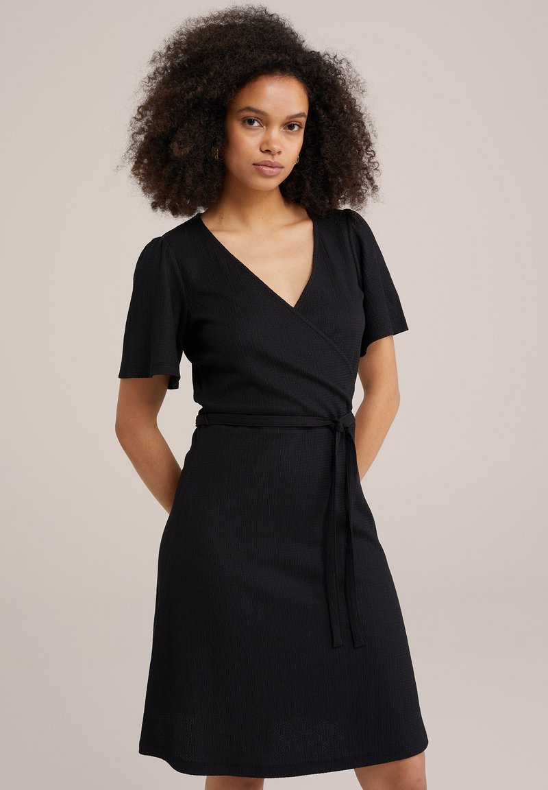 WE Fashion Robe en jersey - black/noir - ZALANDO.FR