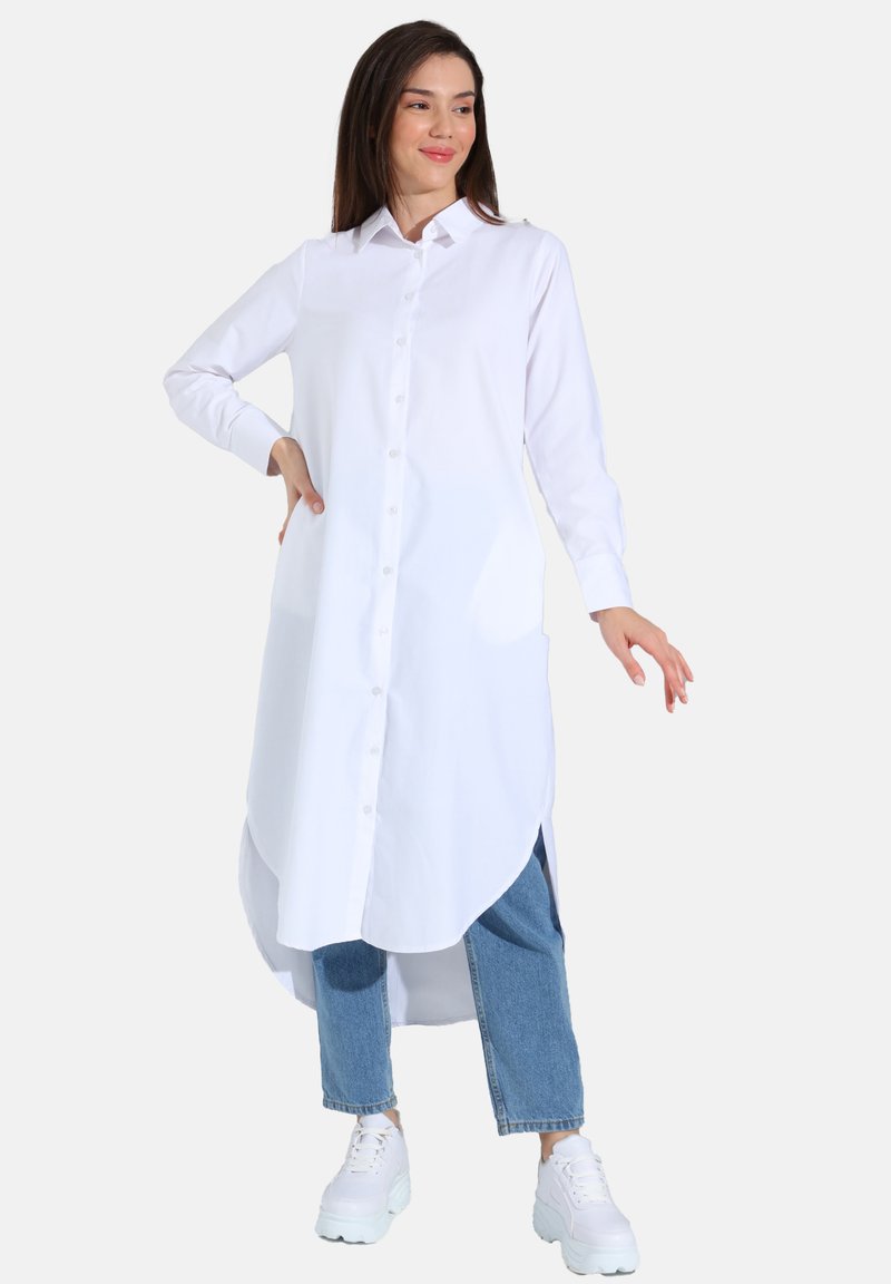 Modanisa REFKA - Shirt dress - off white/off-white - Zalando.ie