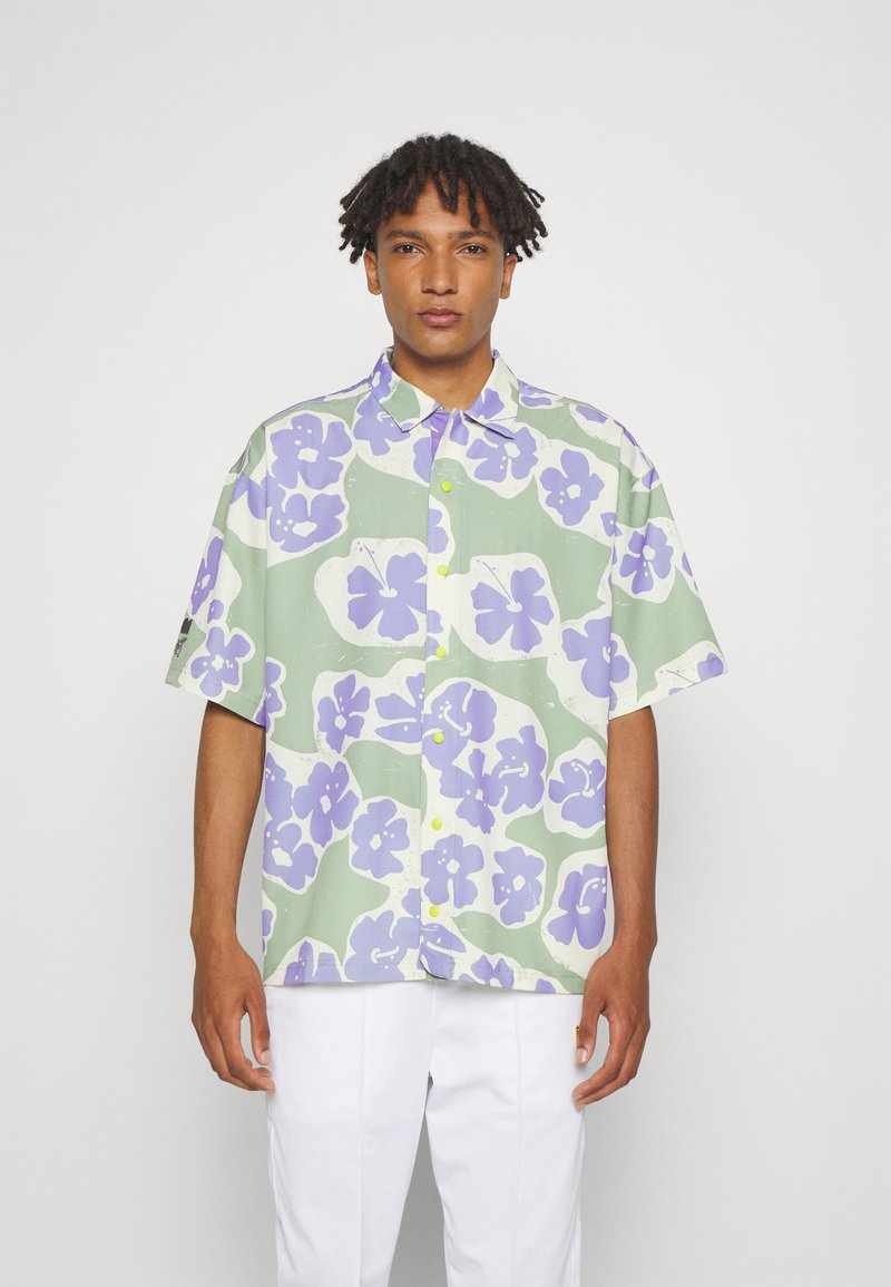 Nike Performance OSAKA BUTTON UP - Shirt - oil green/black/green ...