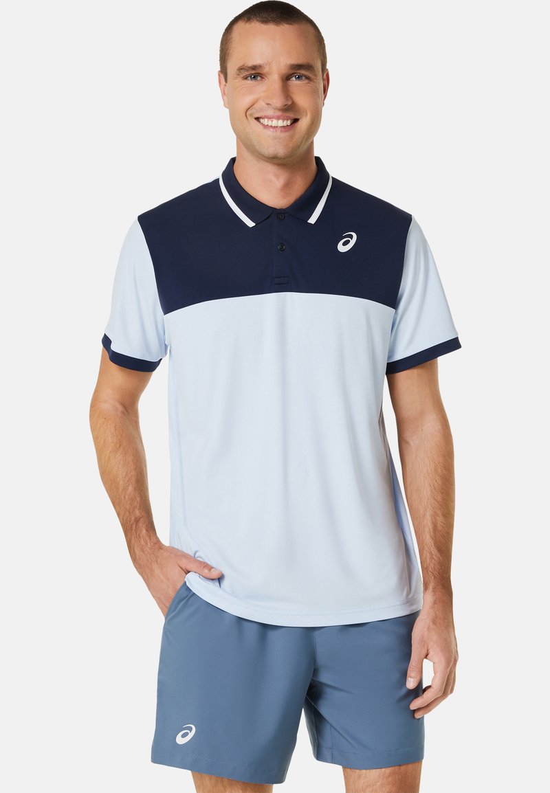 ASICS COURT M - Piké - soft sky midnight/ljusblå - Zalando.se