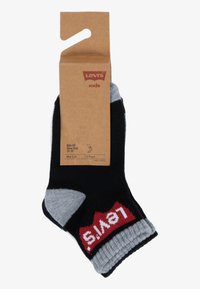 Levi's® BATWING MID CUT UNISEX 3 PACK - Socken - black/schwarz - Zalando.ch