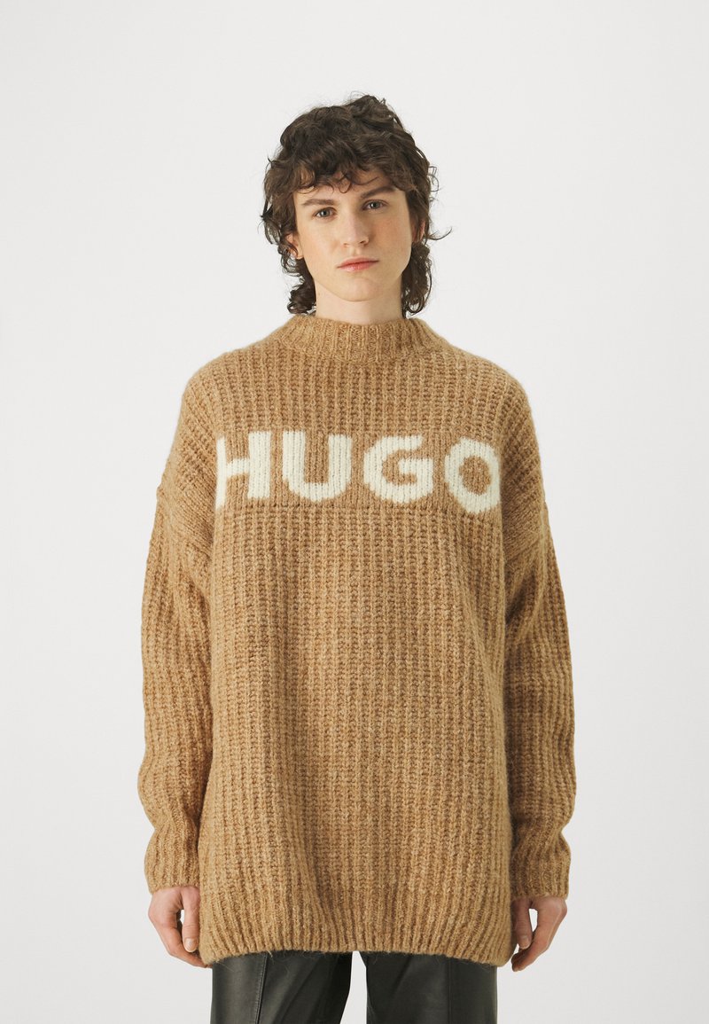 HUGO SLOGUES - Jumper - open brown/brown - Zalando.ie