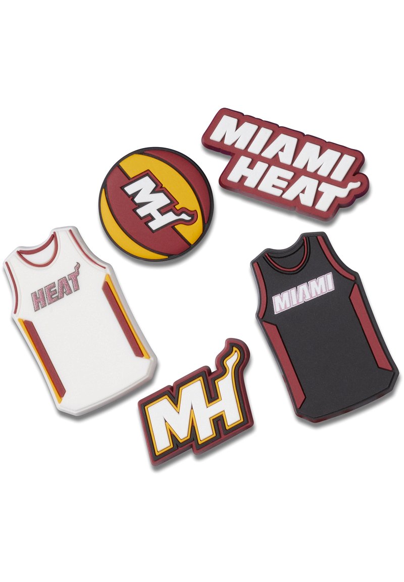 Crocs NBA MIAMI HEAT 5 PACK OF JIBBITZ™ CHARMS - Otros accesorios ...