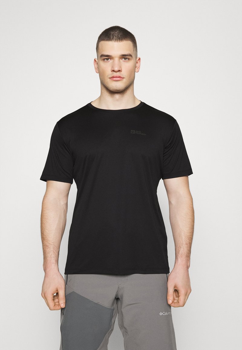 Jack Wolfskin TECH - Basic T-shirt - black - Zalando.co.uk
