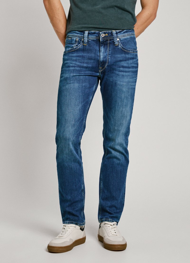 Pepe Jeans CASH - Jeans Straight Leg - denim/blue denim - Zalando