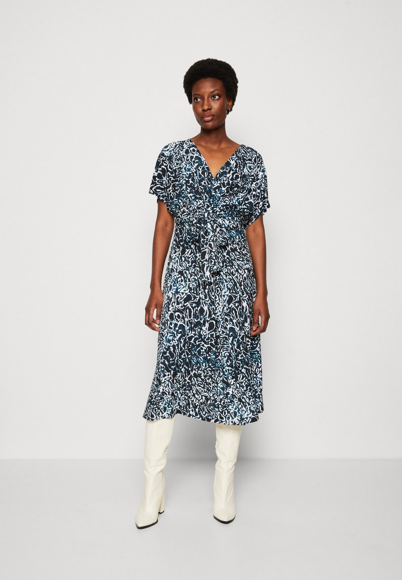 Esprit Collection FAKE WRAP - Jersey dress - black - Zalando.ie