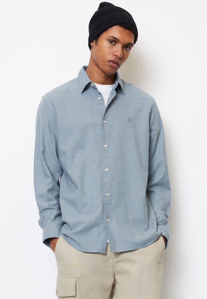 Marc O'Polo REGULAR LEICHTEM - Hemd - multi botticelli/blau - Zalando.ch