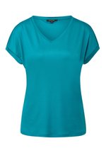 comma T-Shirt basic - türkisblau/türkis - Zalando.de