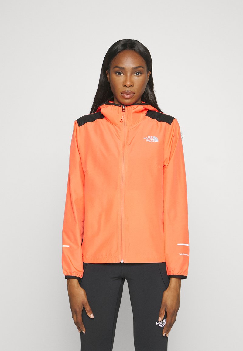 The North Face RUN WIND JACKET - Windjack - radiant orange/oranje ...
