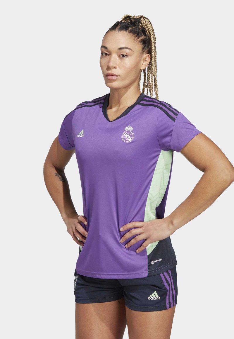 adidas Performance REAL MADRID CONDIVO 22 TRAINING - Sport T-Shirt - active purple/lila - Zalando.de